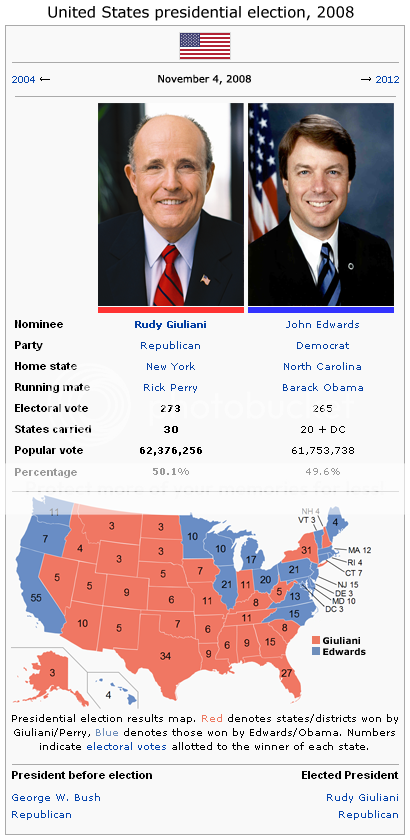A Very Different World (An Alternate 2008 Presidential Election) | Page ...
